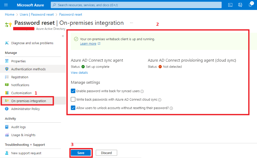 How To Enable Password Writeback Sspr In On Prem Ad And Azure Ad